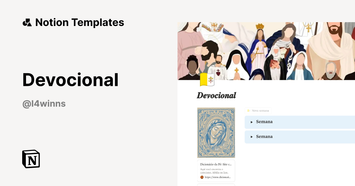 Devocional Template by l@winns | Notion Marketplace