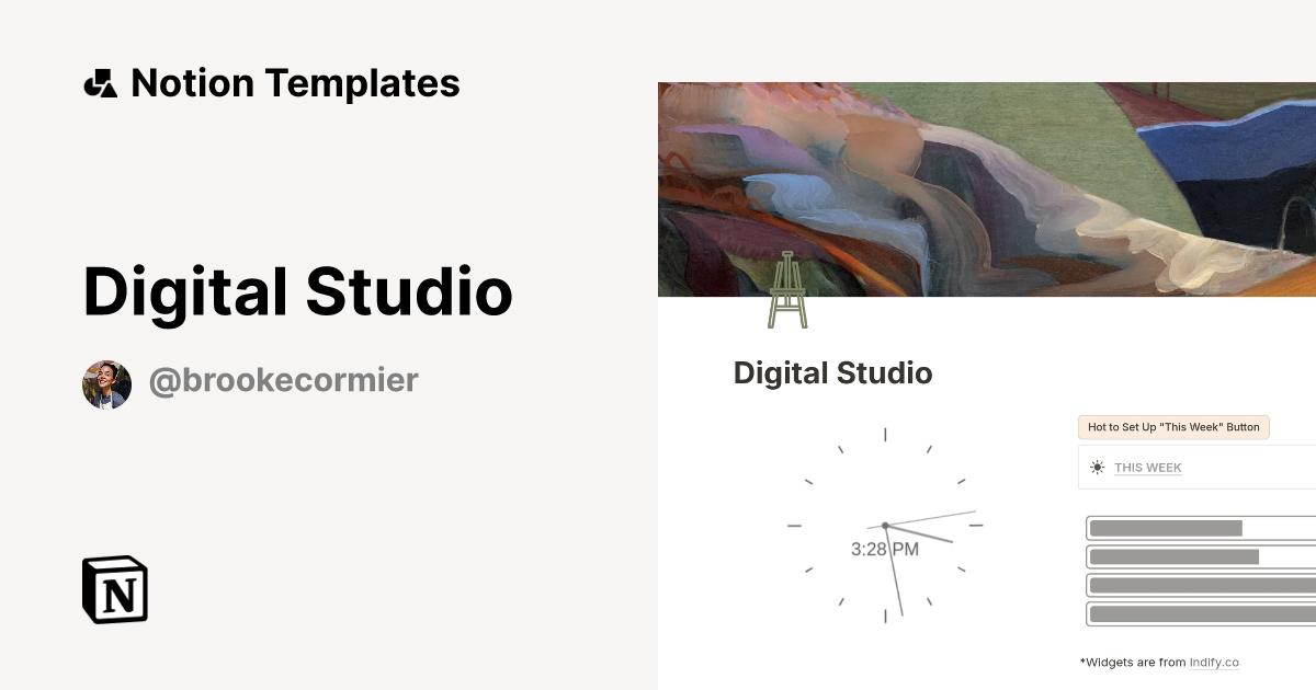 Digital Studio Template | Notion Marketplace
