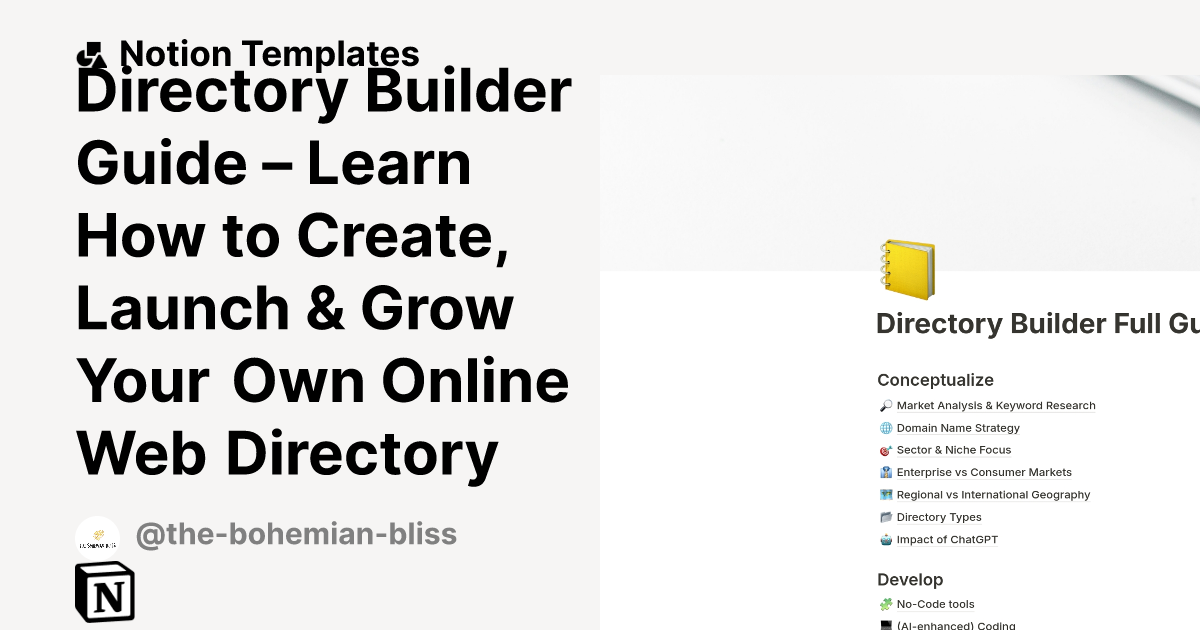 Directory Builder Guide – Learn How to Create, Launch & Grow Your Own ...