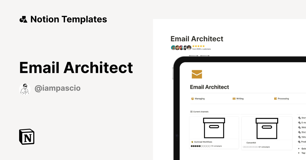 Email Architect Template | Notion Marketplace