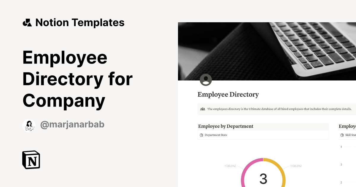 Employee Directory for Company Template | Notion Marketplace Employee Directory for Company Template | Notion Marketplace