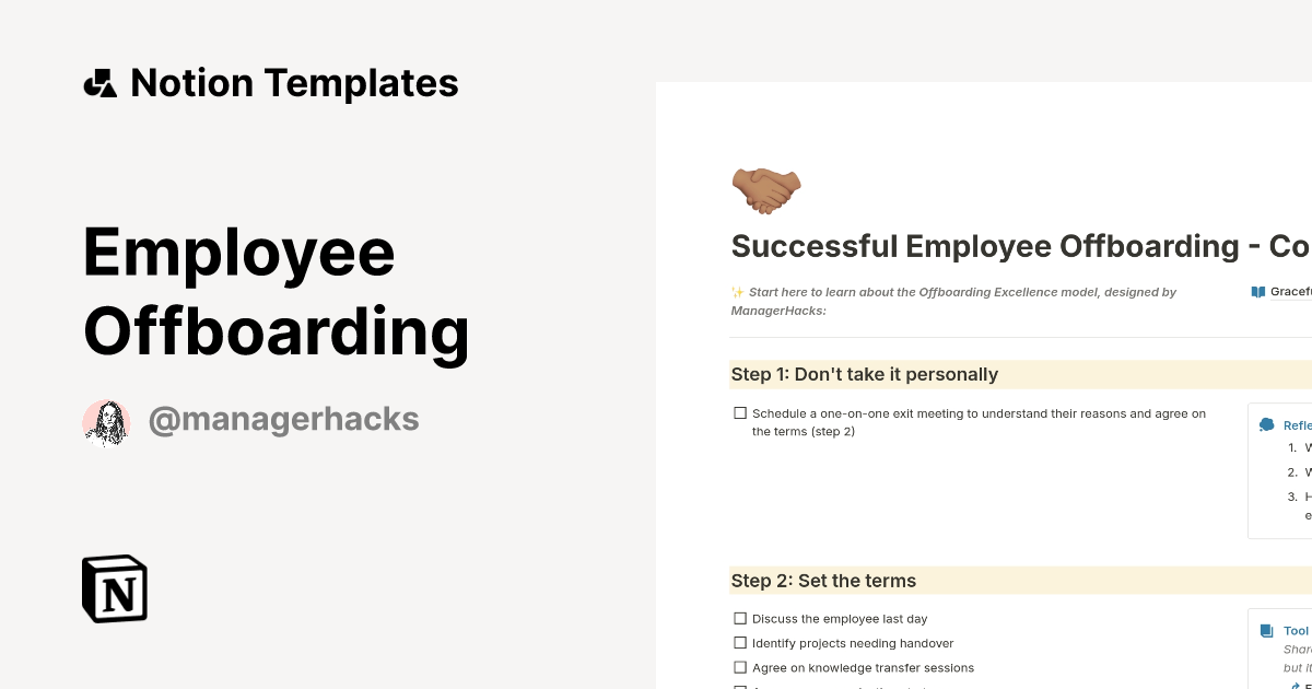 Employee Offboarding Template | Notion Marketplace