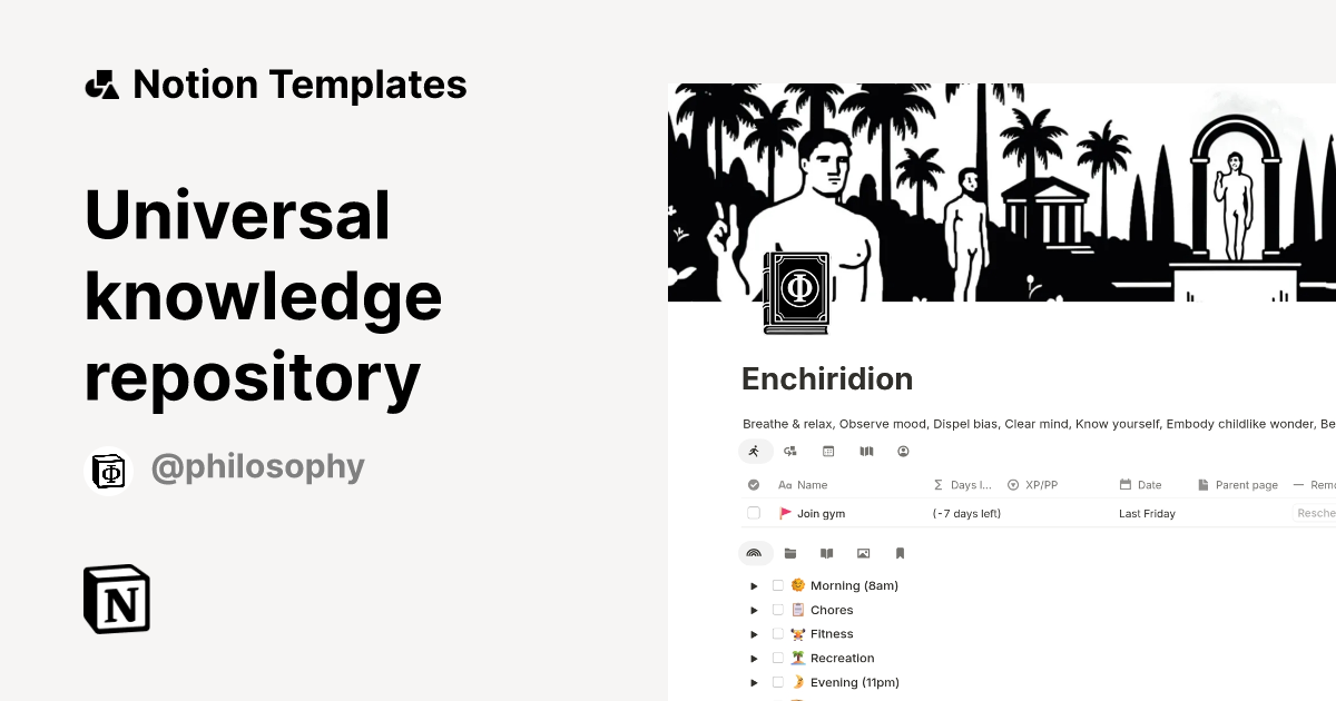 Universal knowledge repository Template by Philosophical Supremacy ...