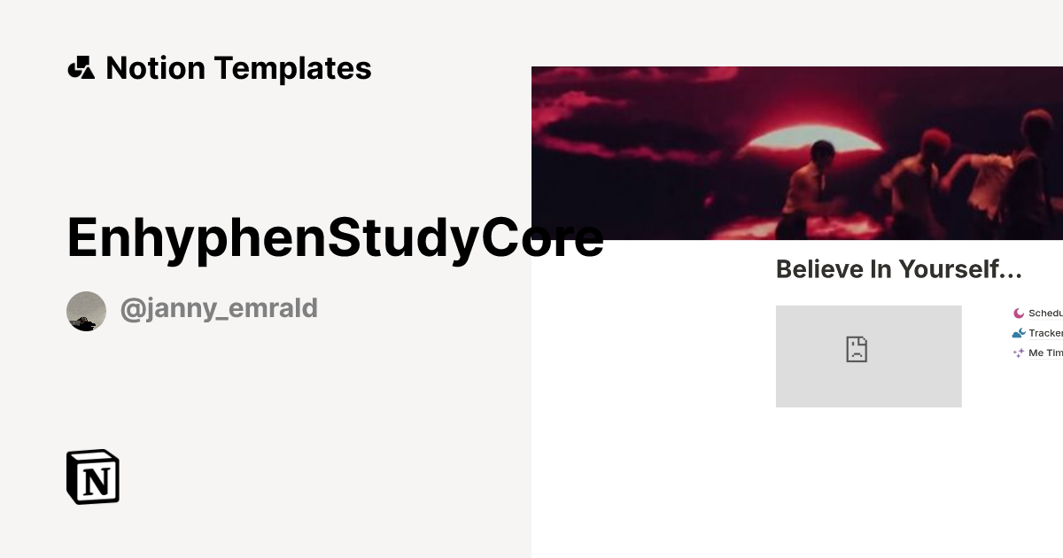 EnhyphenStudyCore Template | Notion Marketplace