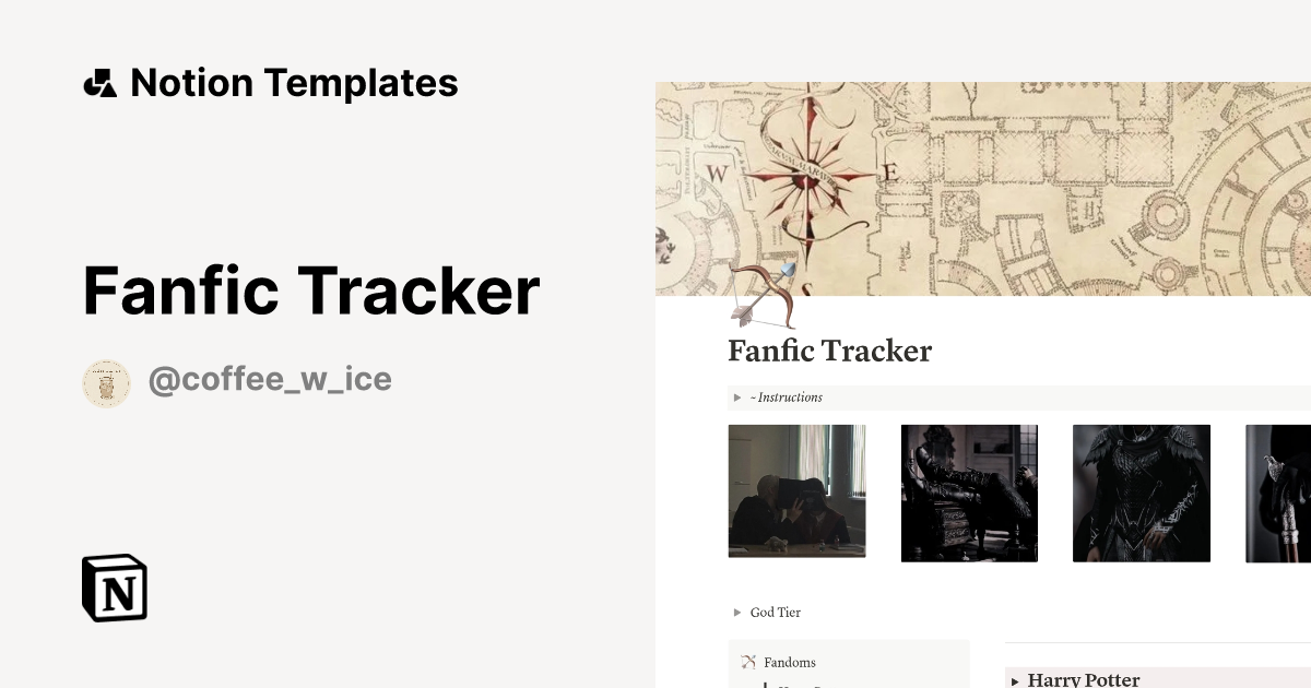 Fanfic Tracker Template | Notion Marketplace