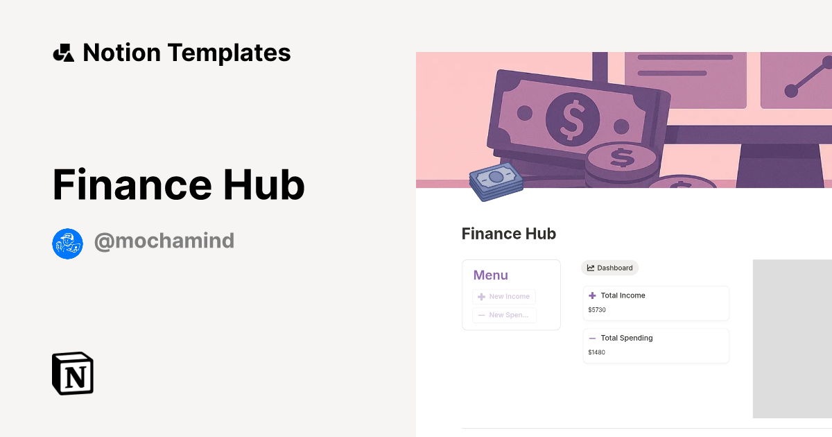 Finance Hub Template | Notion Marketplace