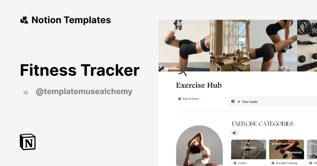 Fitness Tracker Template | Notion Marketplace