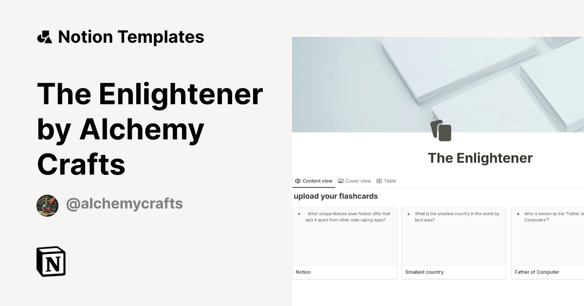 The Enlightener by Alchemy Crafts Template by Templates for You ...