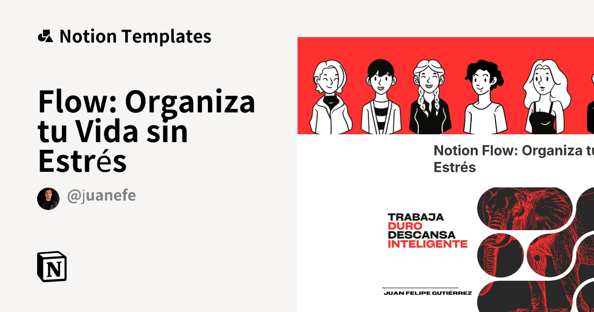 Flow: Organiza tu Vida sin Estrés Template | Notion Marketplace