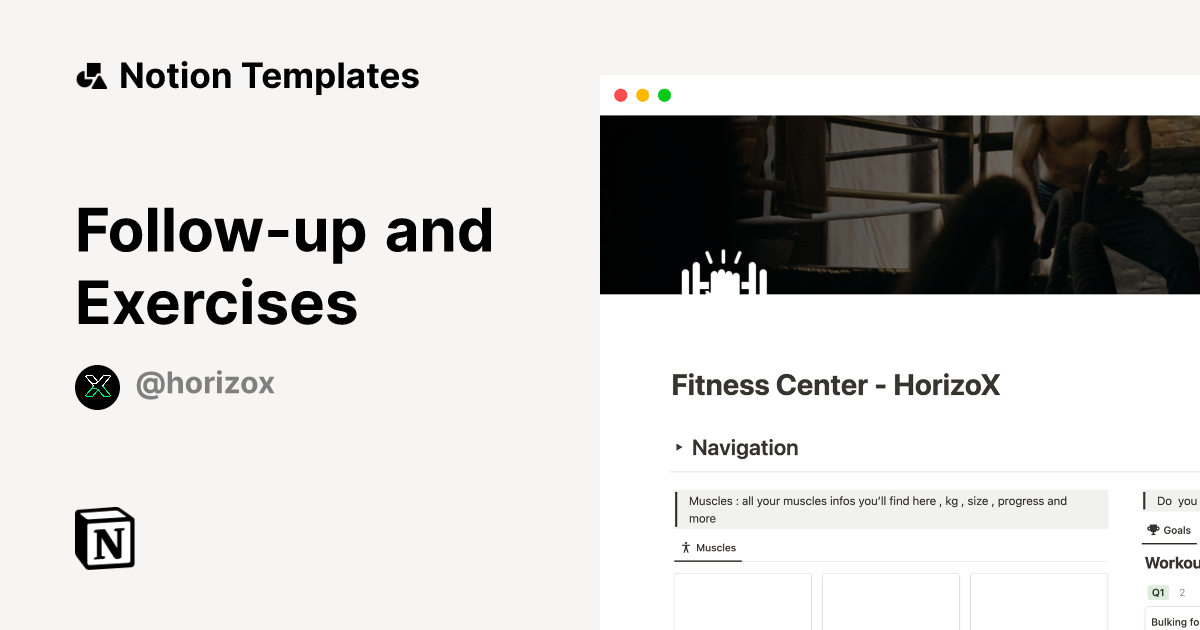 Follow-up and Exercises Template | Notion Marketplace