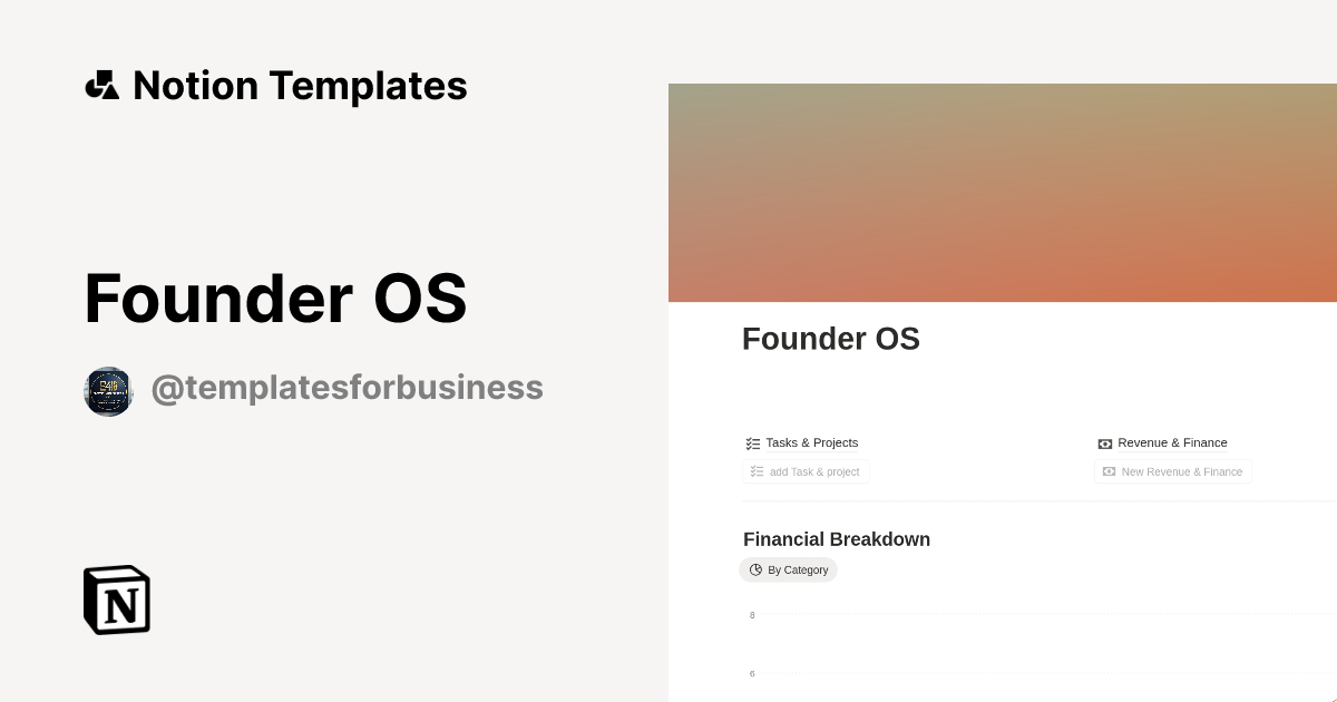 Founder OS Template by System4Business Co | Notion Marketplace