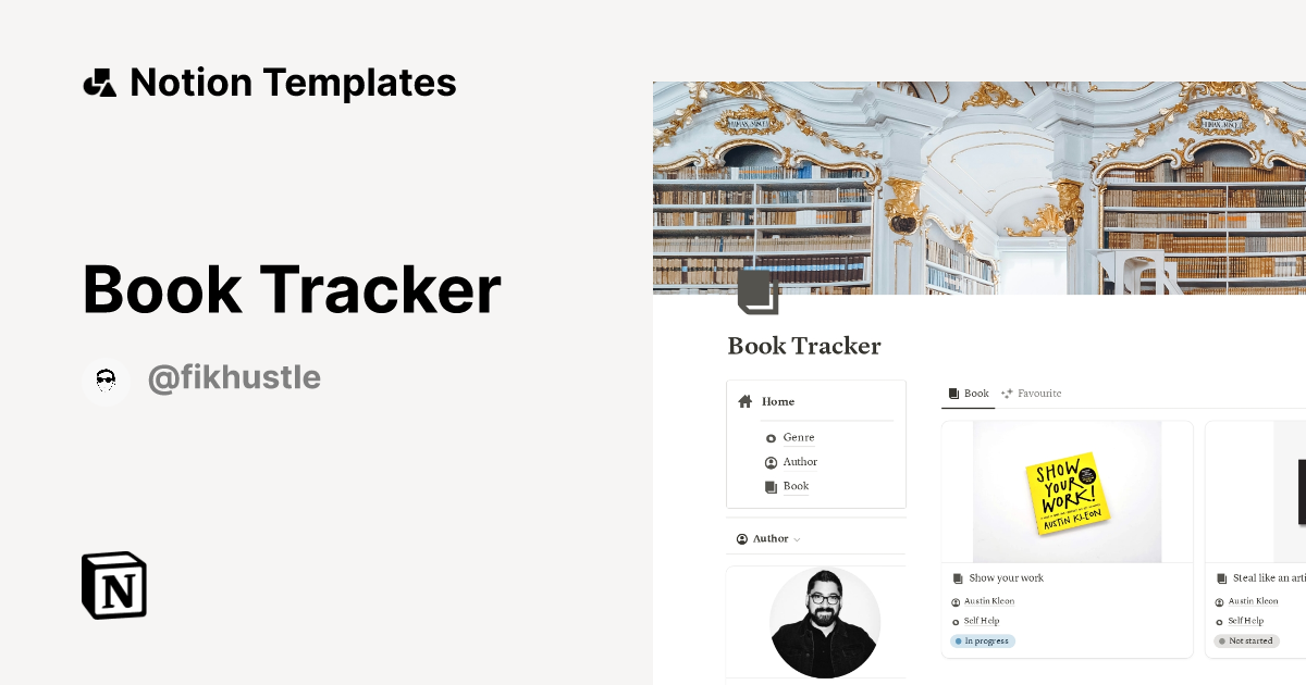 Book Tracker Template | Notion Marketplace