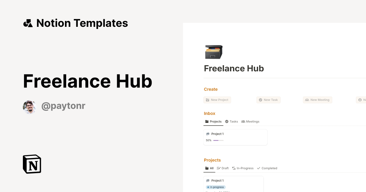 Freelance Hub Template | Notion Marketplace