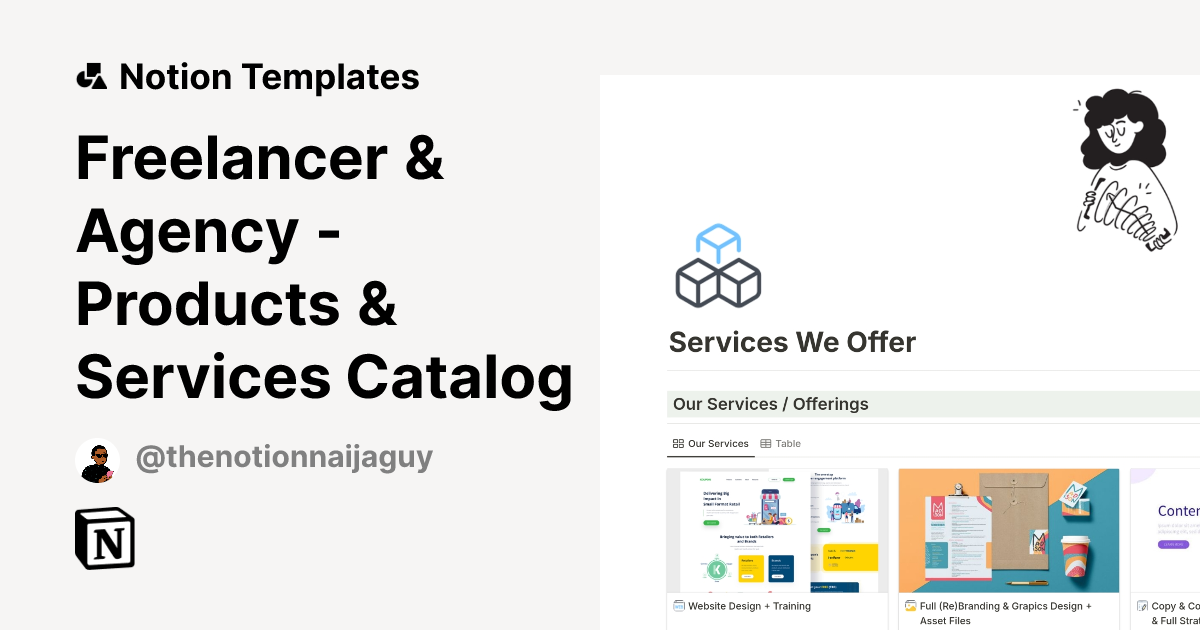 Freelancer & Agency - Products & Services Catalog Template by The ...
