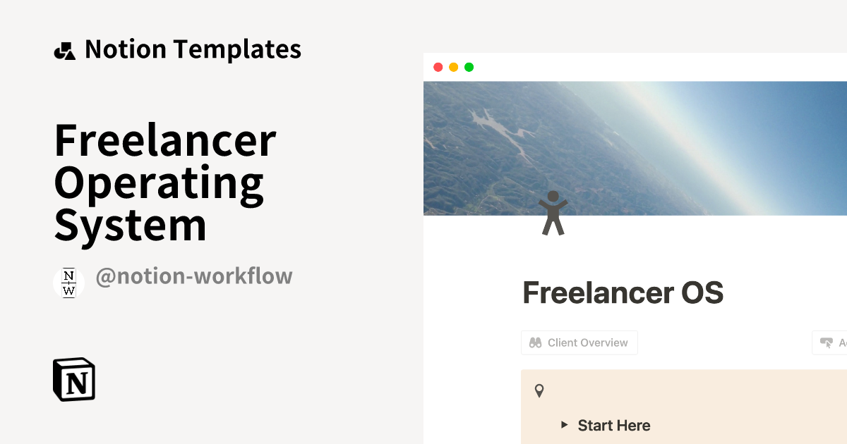 Freelancer Operating System Template | Notion Marketplace