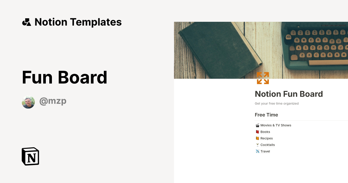 Fun Board Template by Milos | Notion Marketplace