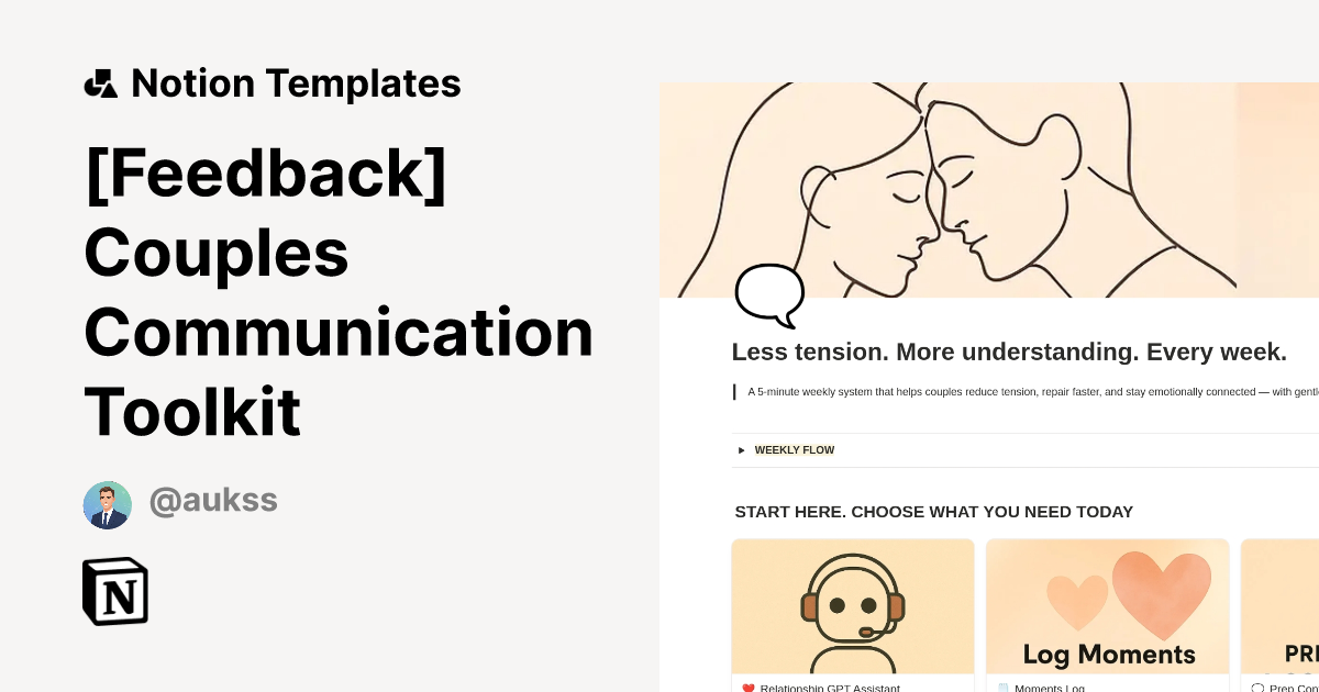 [Feedback] Couples Communication Toolkit Template by aukss | Notion ...