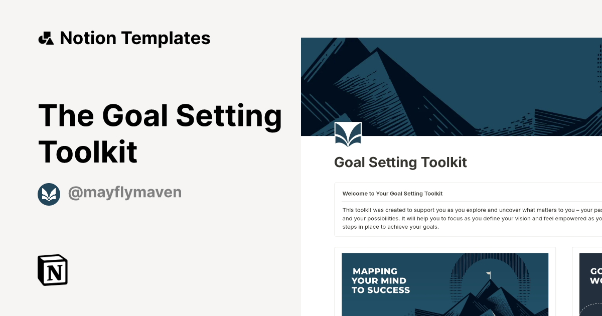 The Goal Setting Toolkit Template | Notion Marketplace