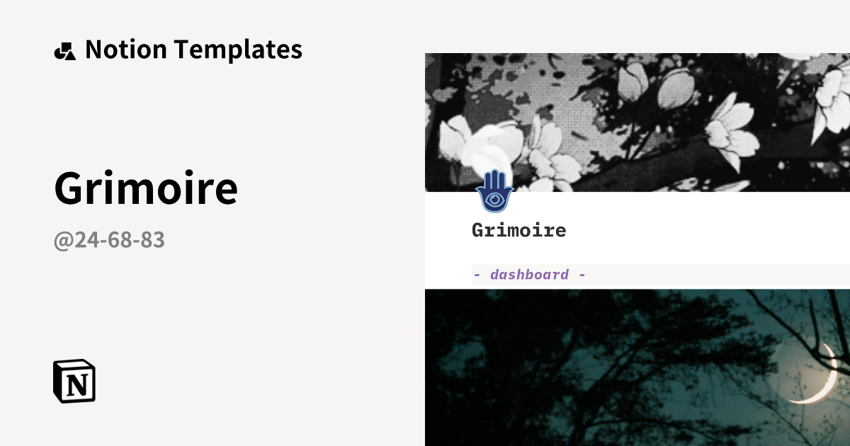 Grimoire Template by Kris | Notion Marketplace