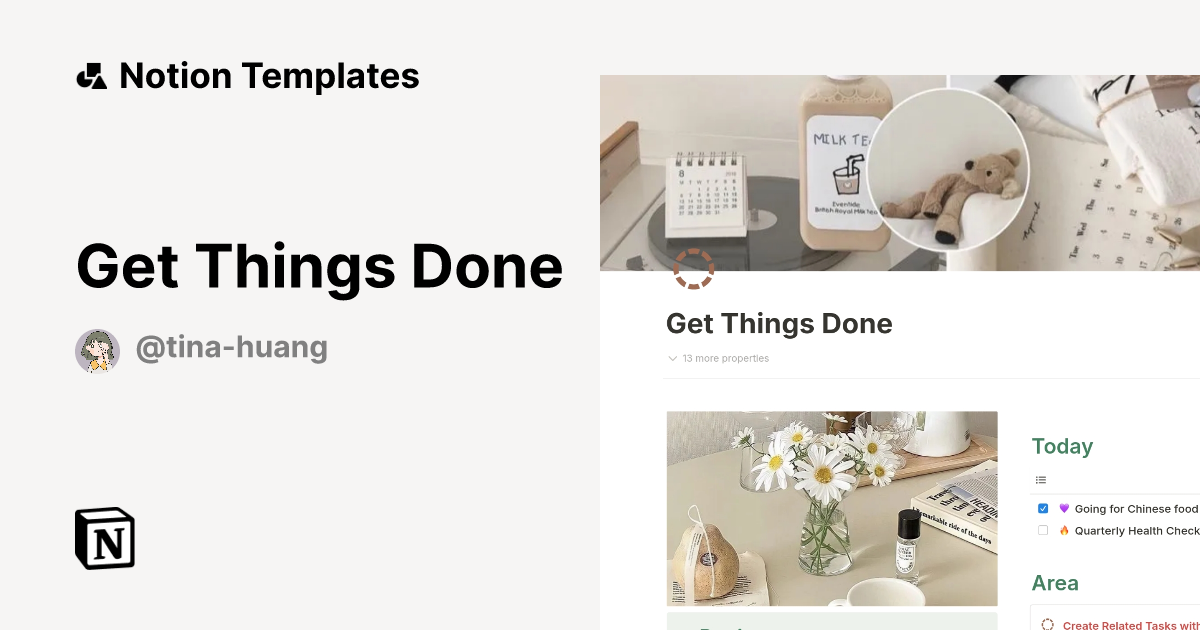 Get Things Done Template | Notion Marketplace