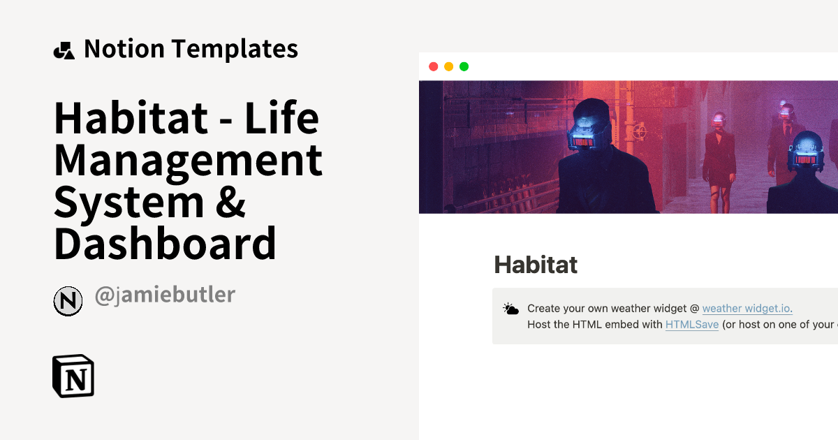 Habitat - Life Management System & Dashboard Template | Notion Marketplace