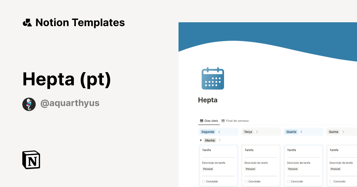 Hepta (pt) Template by Aquarthyus | Notion Marketplace