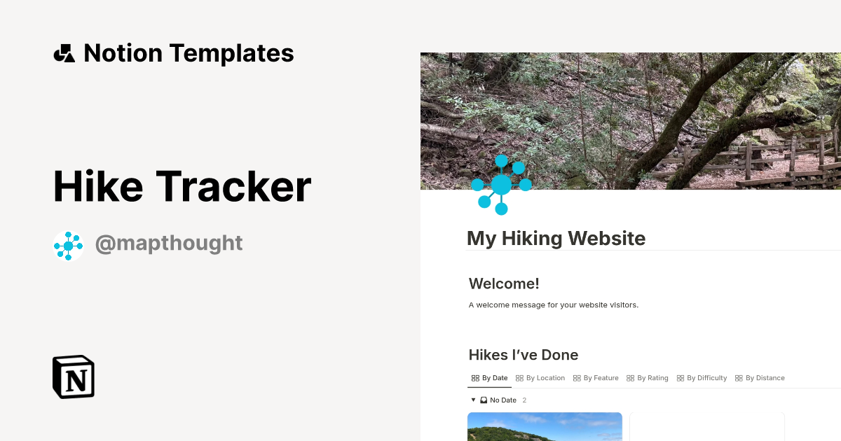 Hike Tracker Template | Notion Marketplace