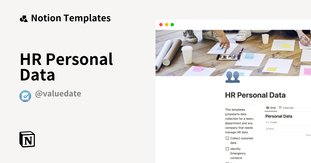 HR Personal Data Template by Turno.today | Notion Marketplace