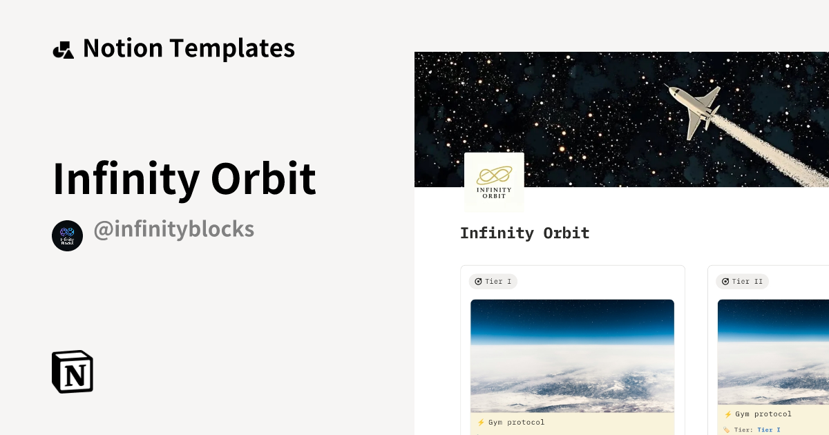 Infinity Orbit Template by Infinity Blocks | Notion Marketplace