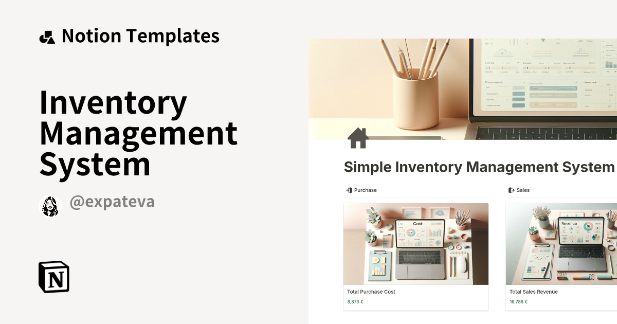 Inventory Management System Template by Eva The Project Manager ...