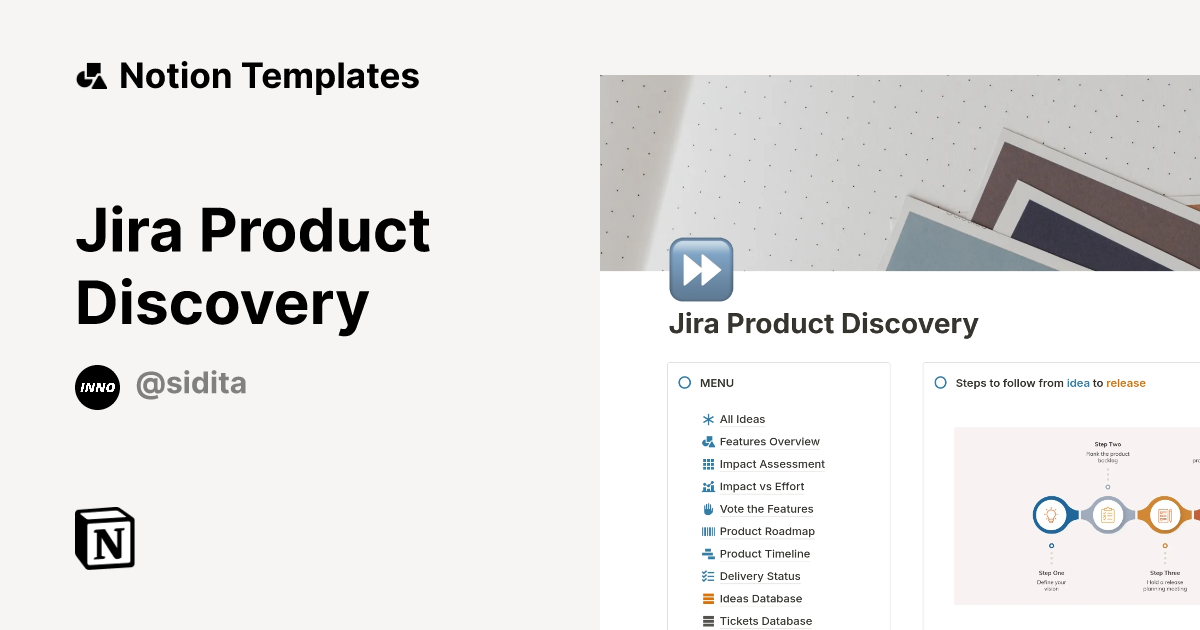 Jira Product Discovery Template | Notion Marketplace