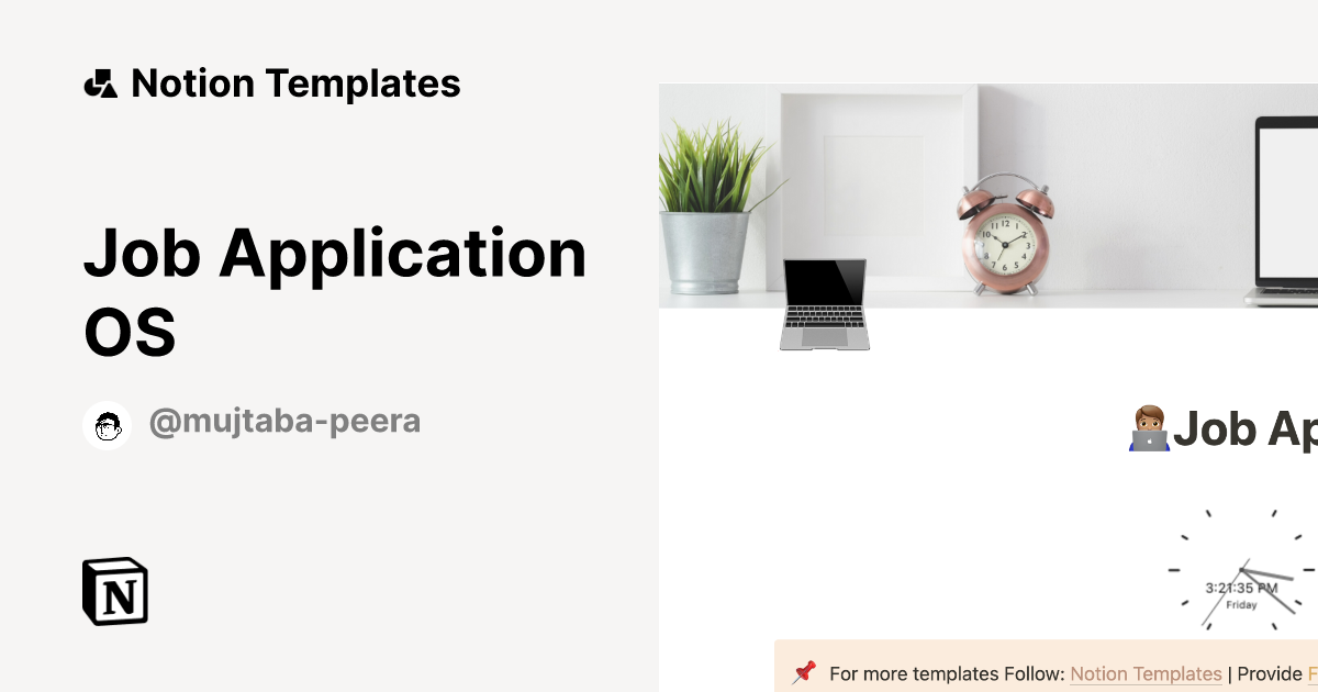 Job Application OS Template | Notion Marketplace