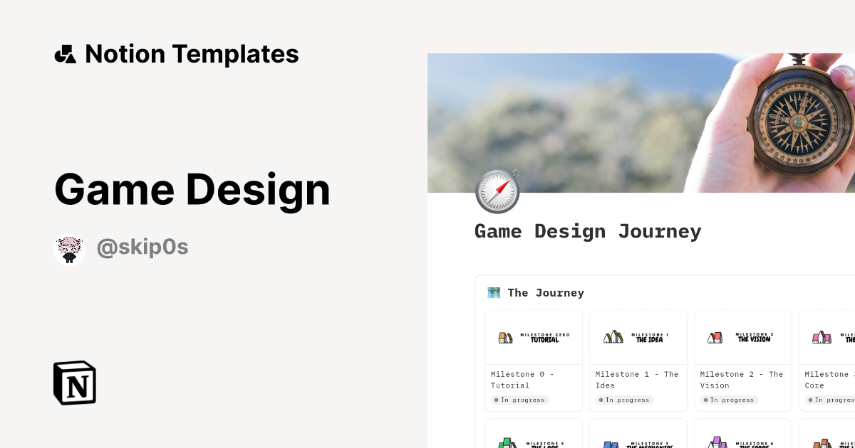 Game Design Template by Skip0s | Notion Marketplace