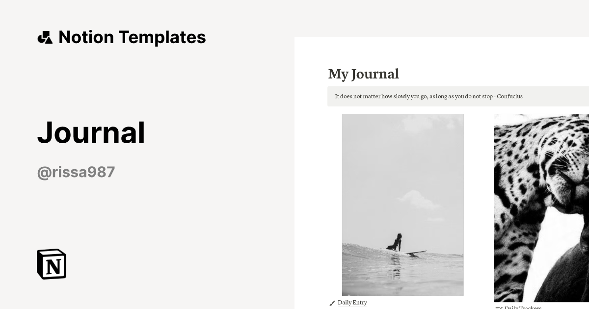 Journal Template | Notion Marketplace
