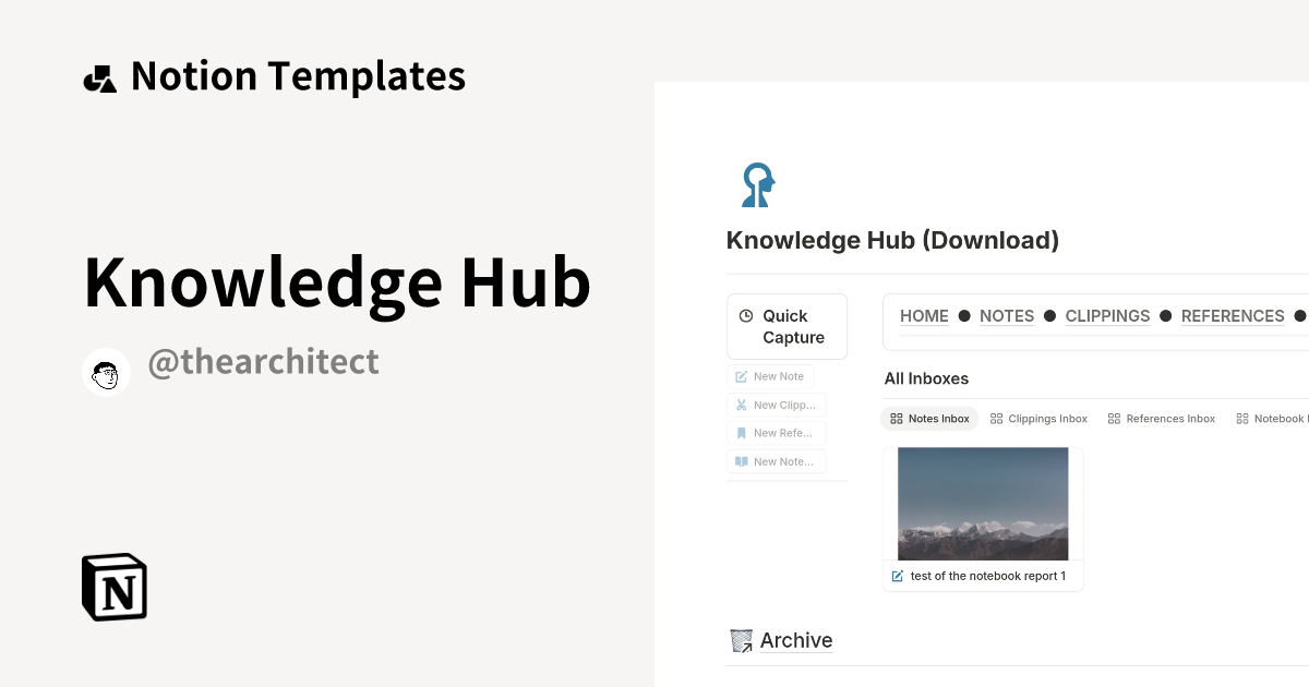 Knowledge Hub Template | Notion Marketplace