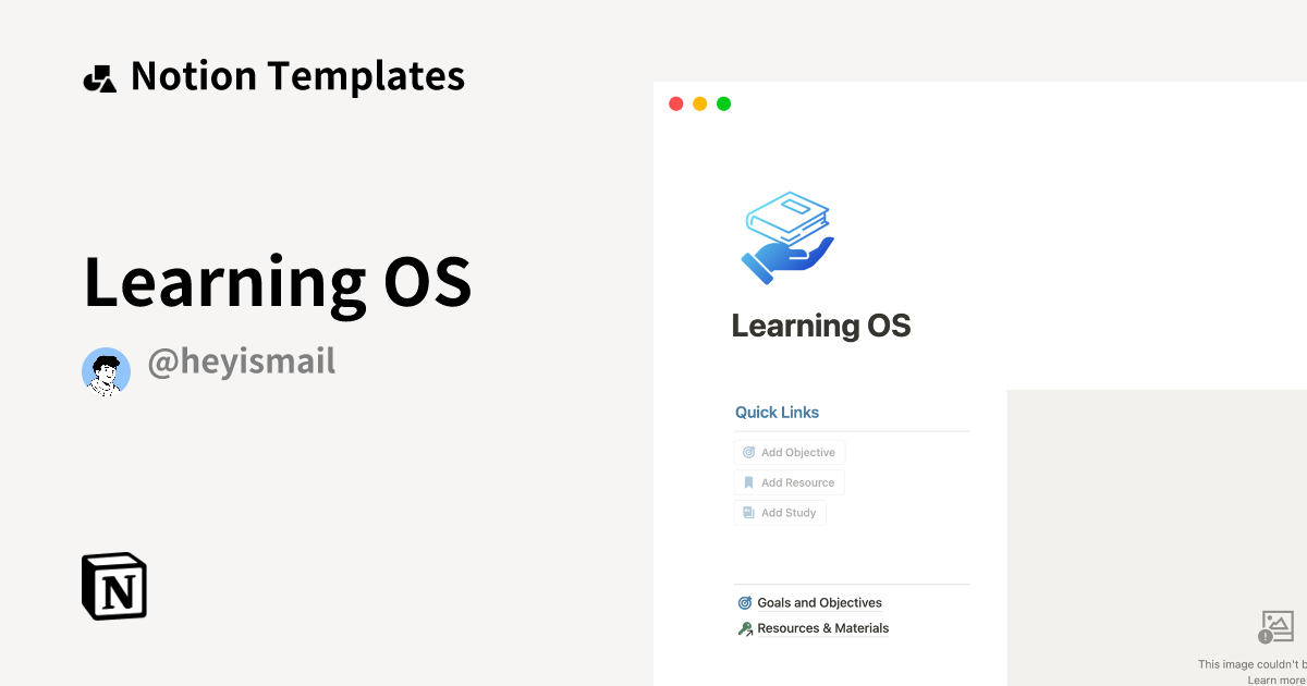 Learning OS Template | Notion Marketplace