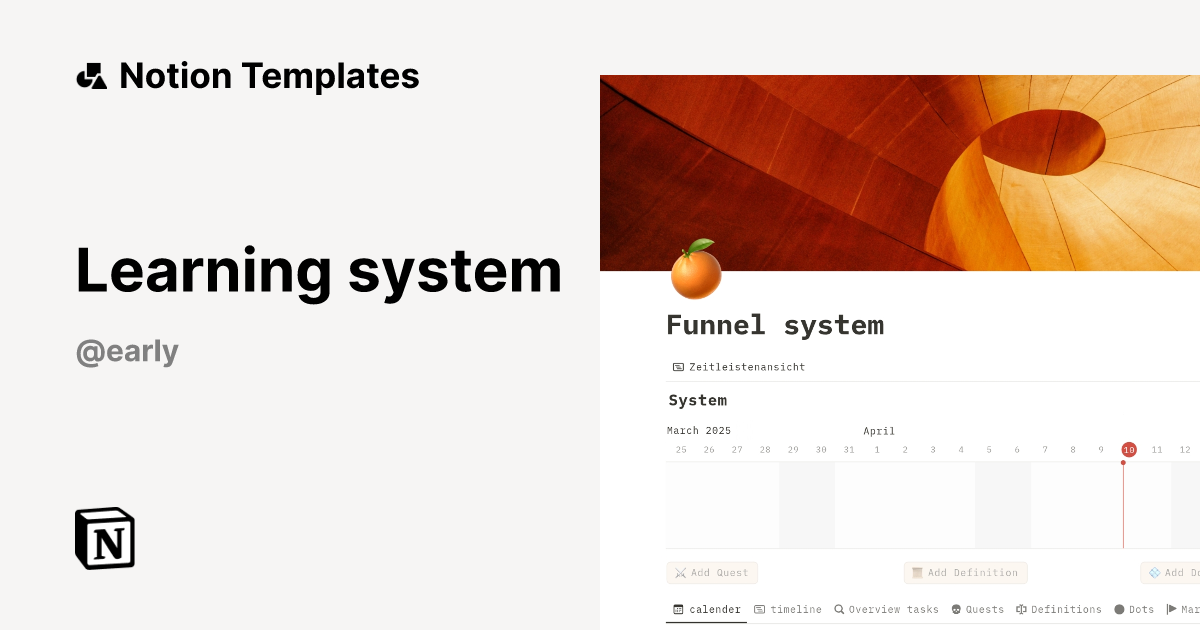 Learning system Template | Notion Marketplace Learning system Template | Notion Marketplace