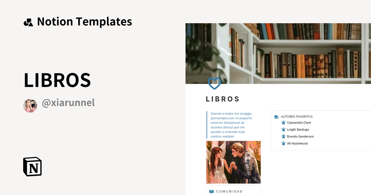 LIBROS Template | Notion Marketplace