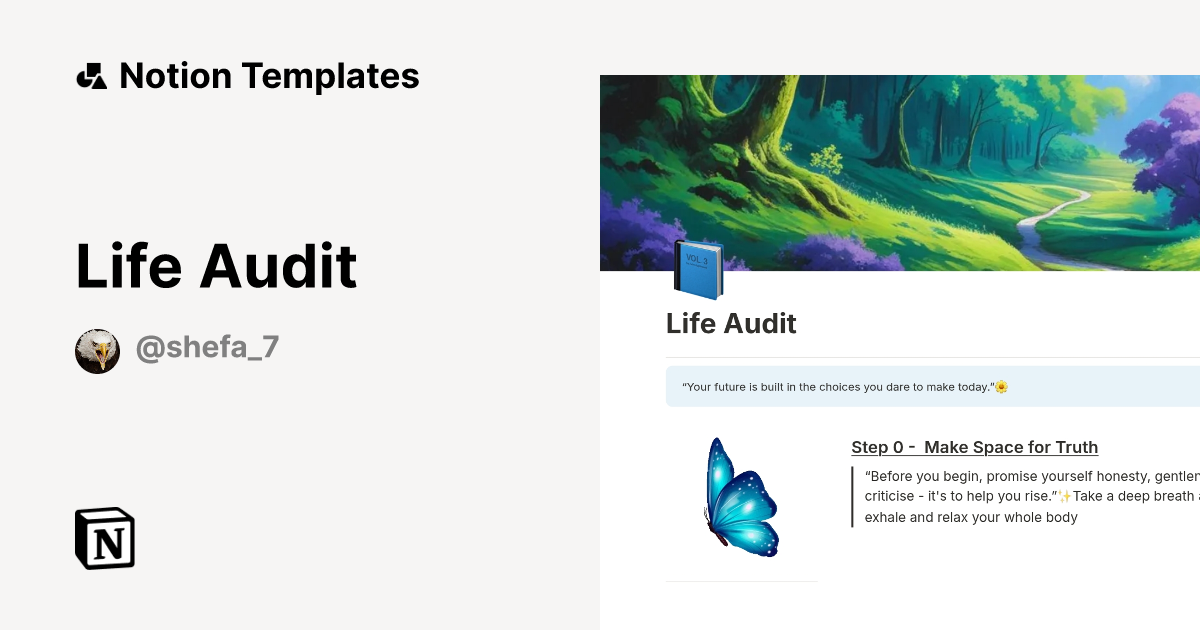 Life Audit Template | Notion Marketplace