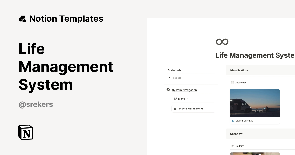 Life Management System Template | Notion Marketplace