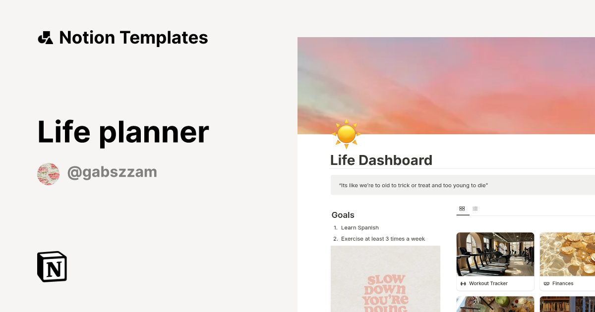 Life planner Template | Notion Marketplace
