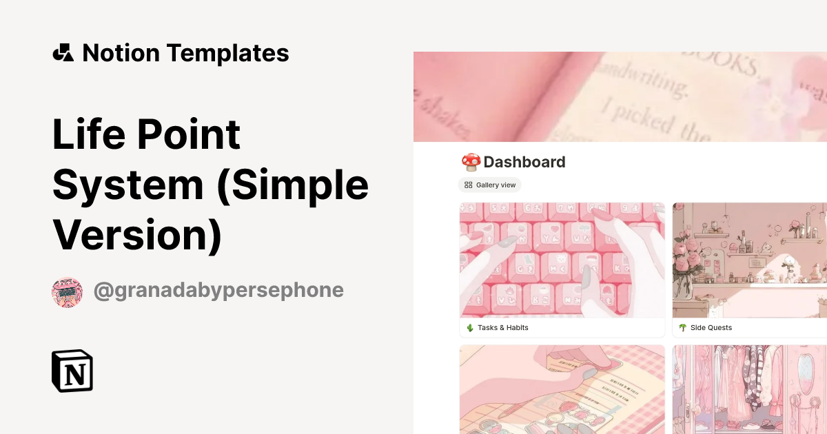 Life Point System (Simple Version) Template | Notion Marketplace