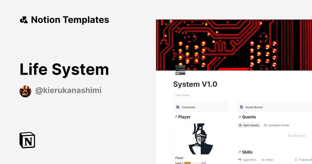 Life System Template | Notion Marketplace