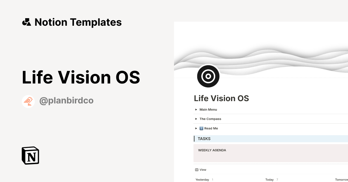 Life Vision OS Template | Notion Marketplace