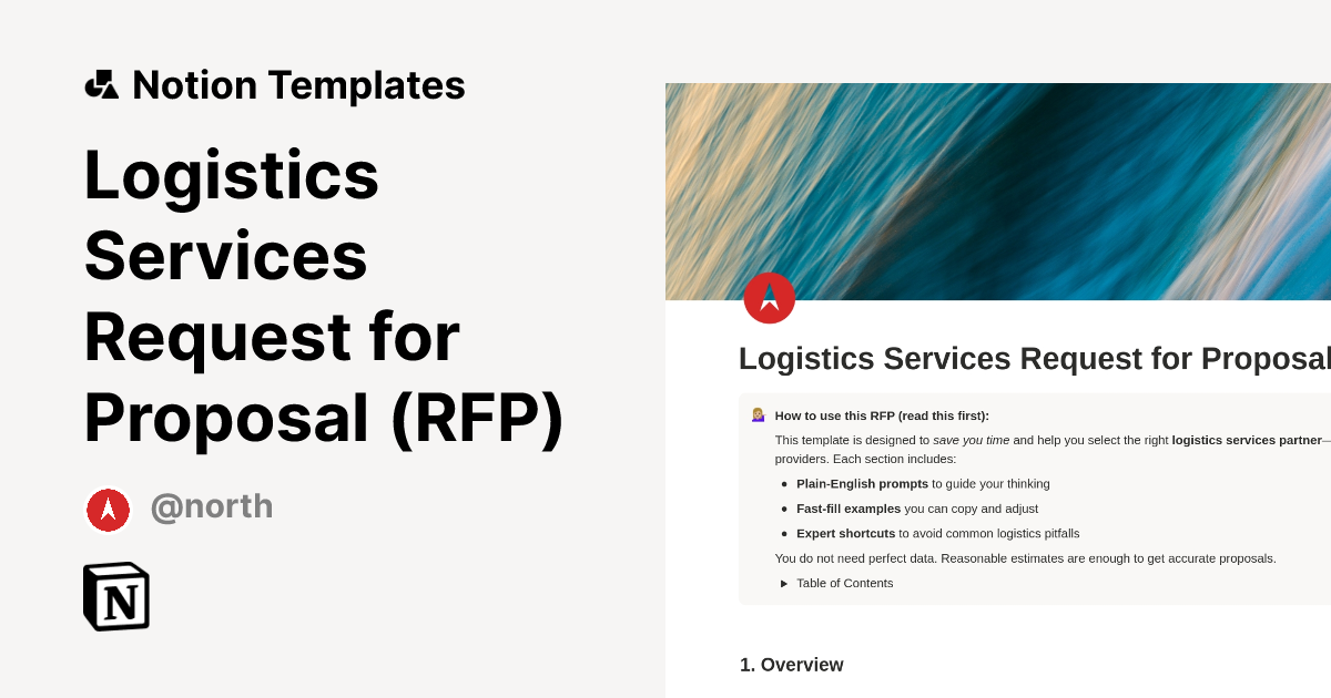 Logistics Services Request for Proposal (RFP) Template by North ...
