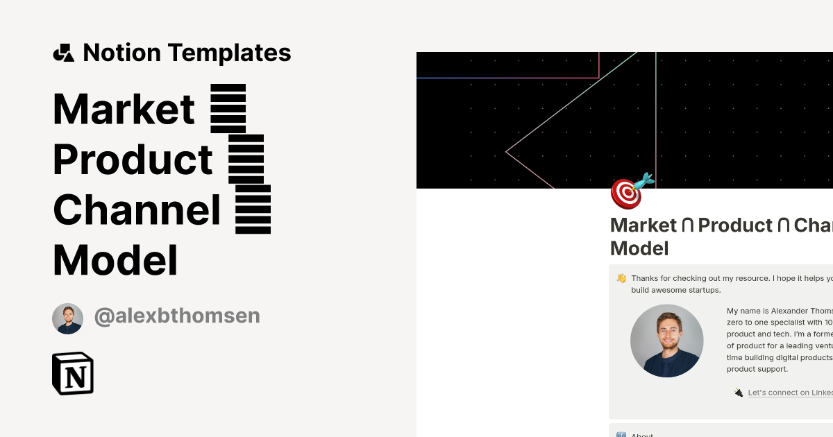 Market ⋂ Product ⋂ Channel ⋂ Model Template by Alexander Thomsen ...