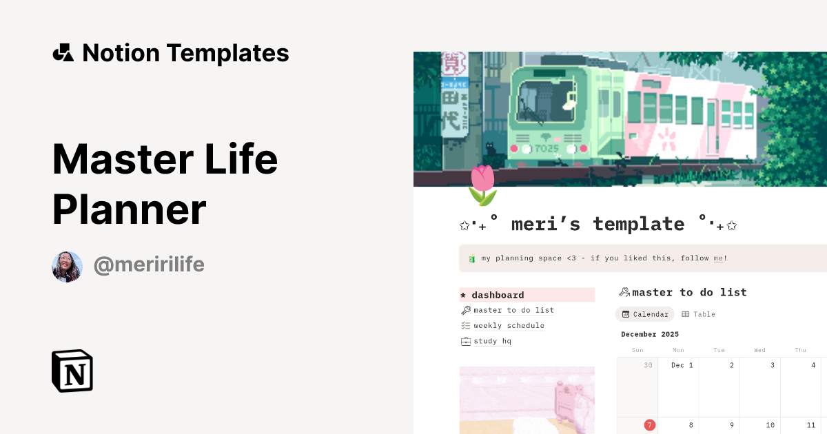 Master Life Planner Template | Notion Marketplace