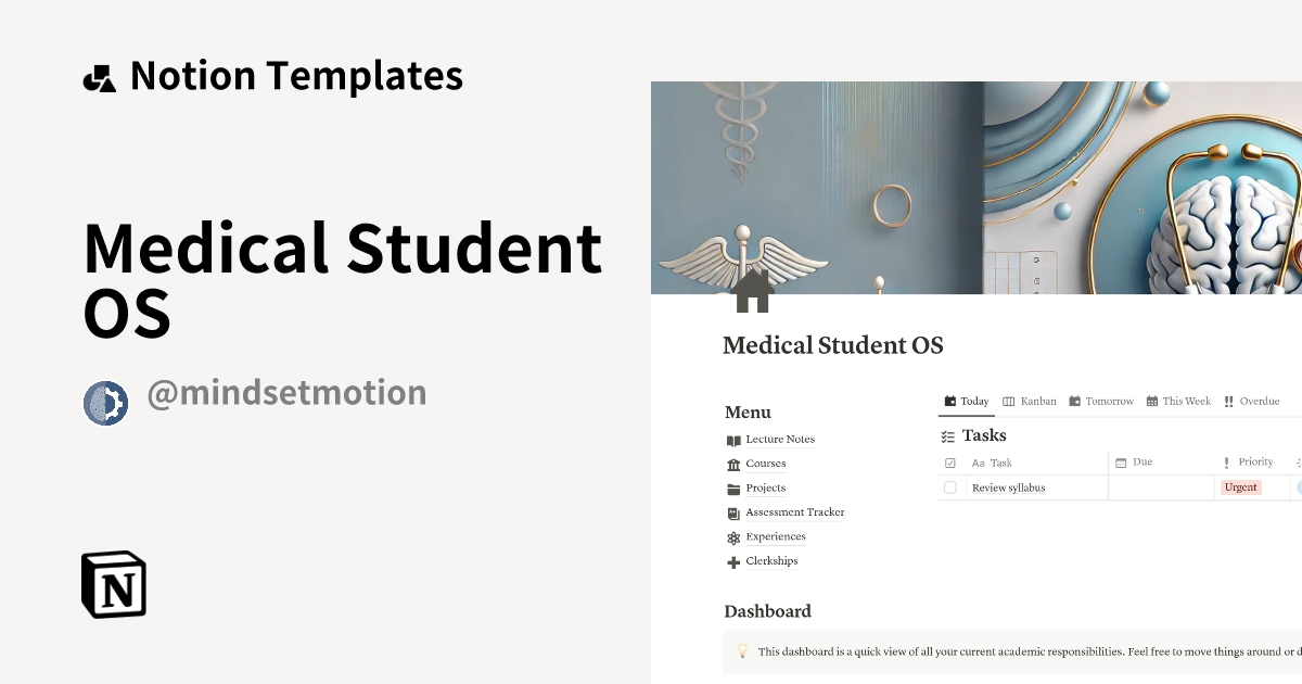 Medical Student OS Template | Notion Marketplace