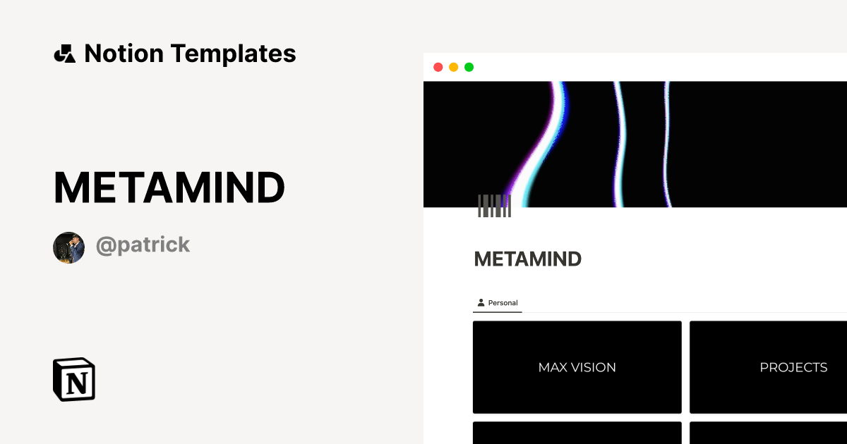 METAMIND Template | Notion Marketplace