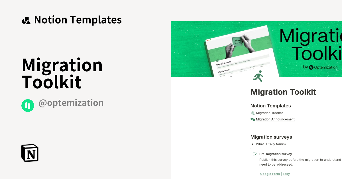 Migration Toolkit Template | Notion Marketplace